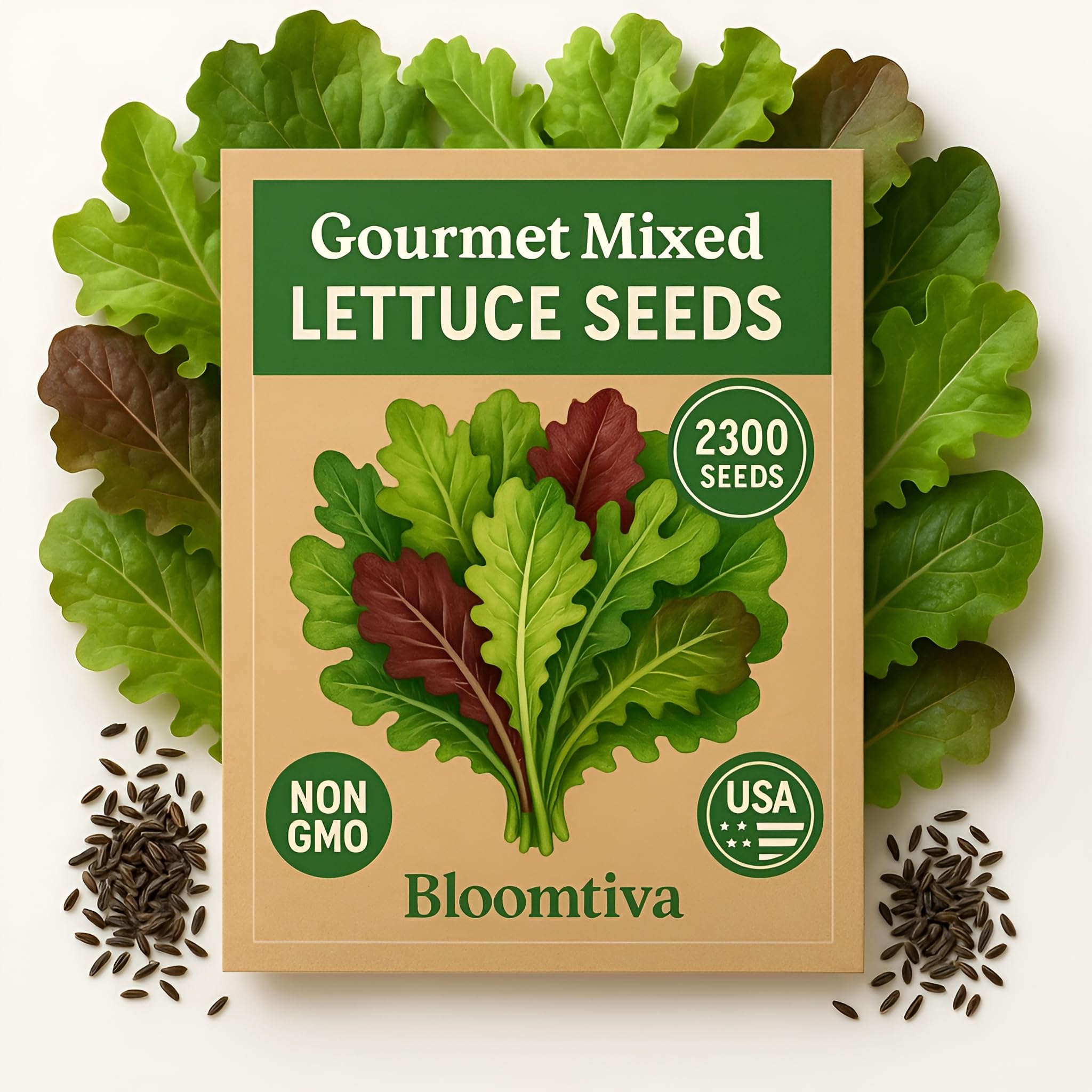 Lettuce Seeds - TWE5 Gourmet Mixed Greens Blend for Planting | 2300 ...