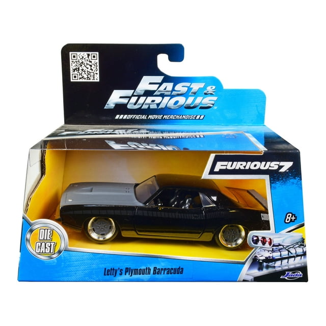 Letty's Plymouth Barracuda "Fast & Furious 7" Movie 1/32 Diecast Model ...