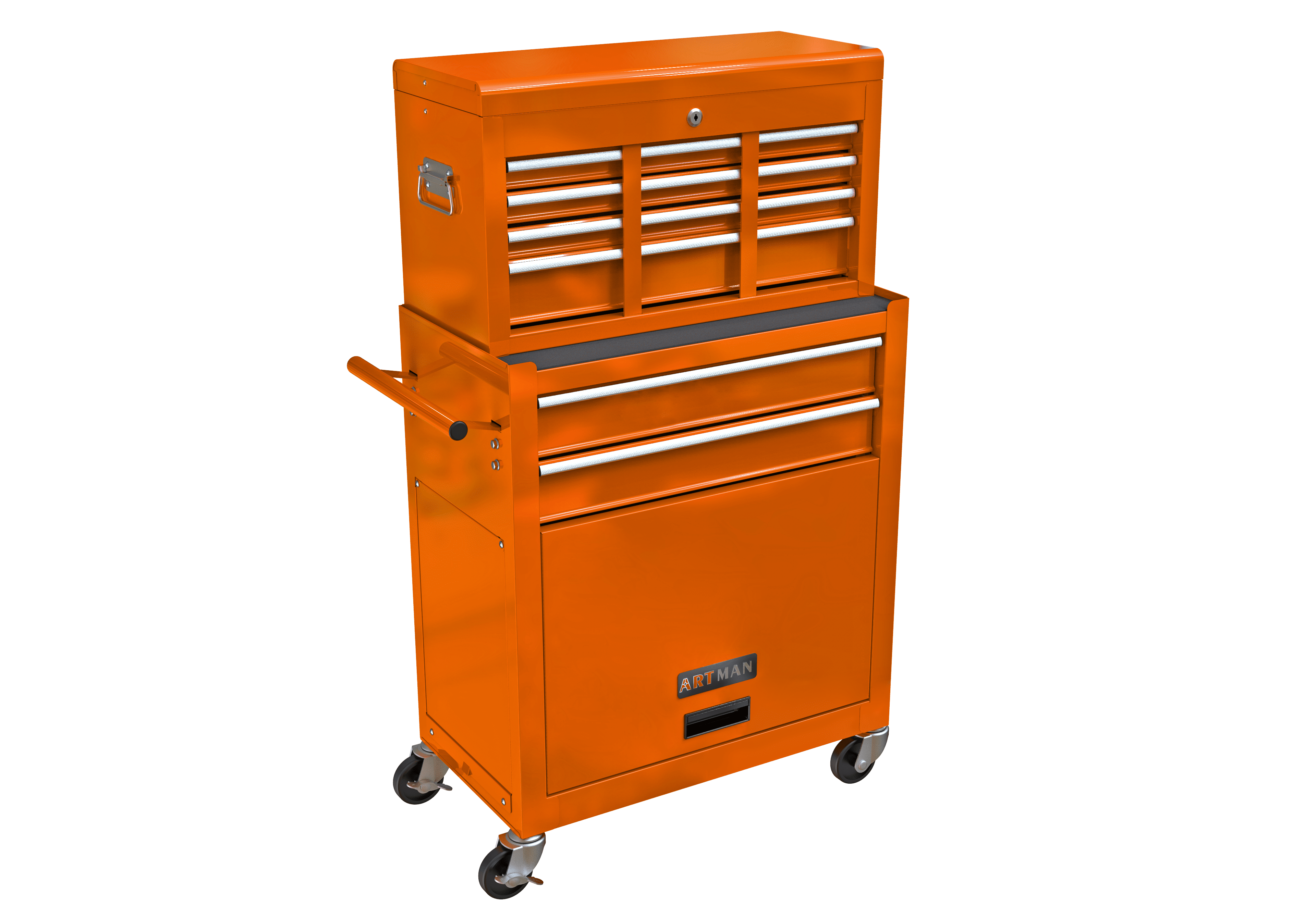 Leuco High Capacity Rolling Tool Chest with Wheels and Drawers, 8 ...