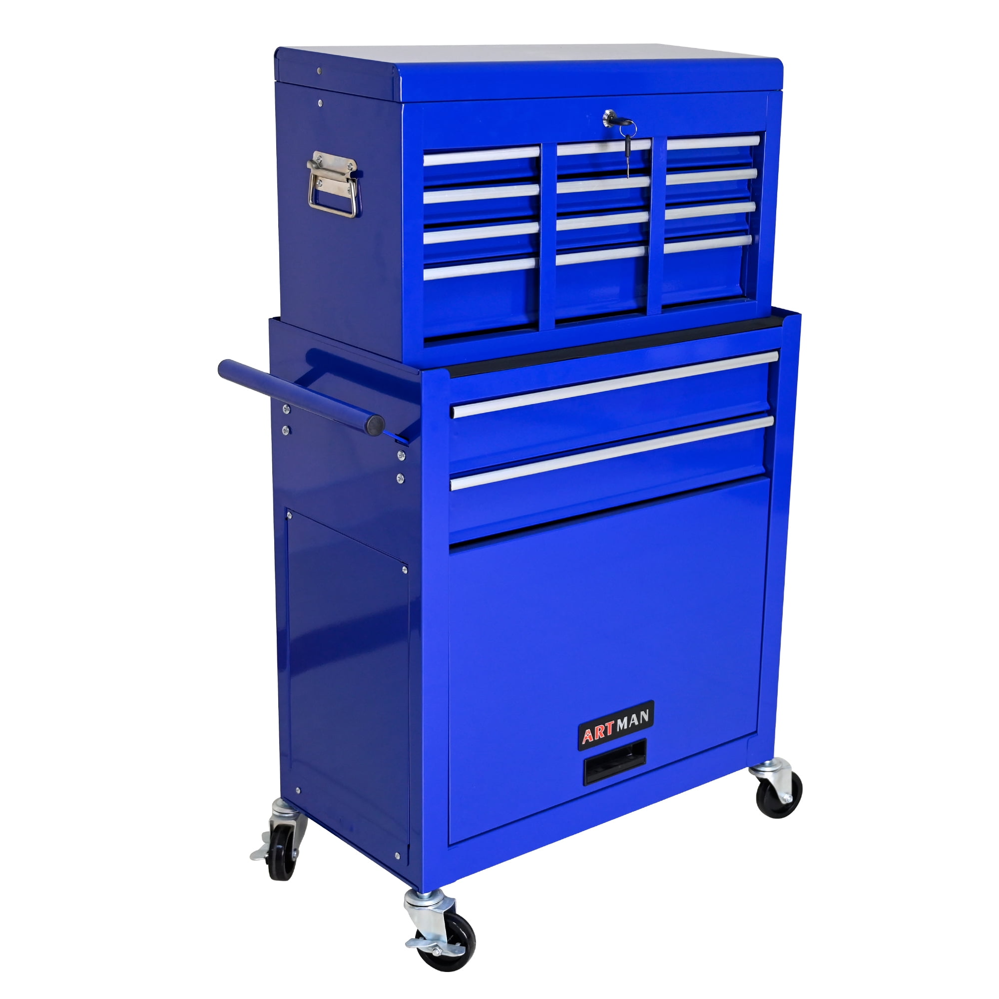Leuco High Capacity Rolling Tool Chest with Wheels and Drawers, 8 ...