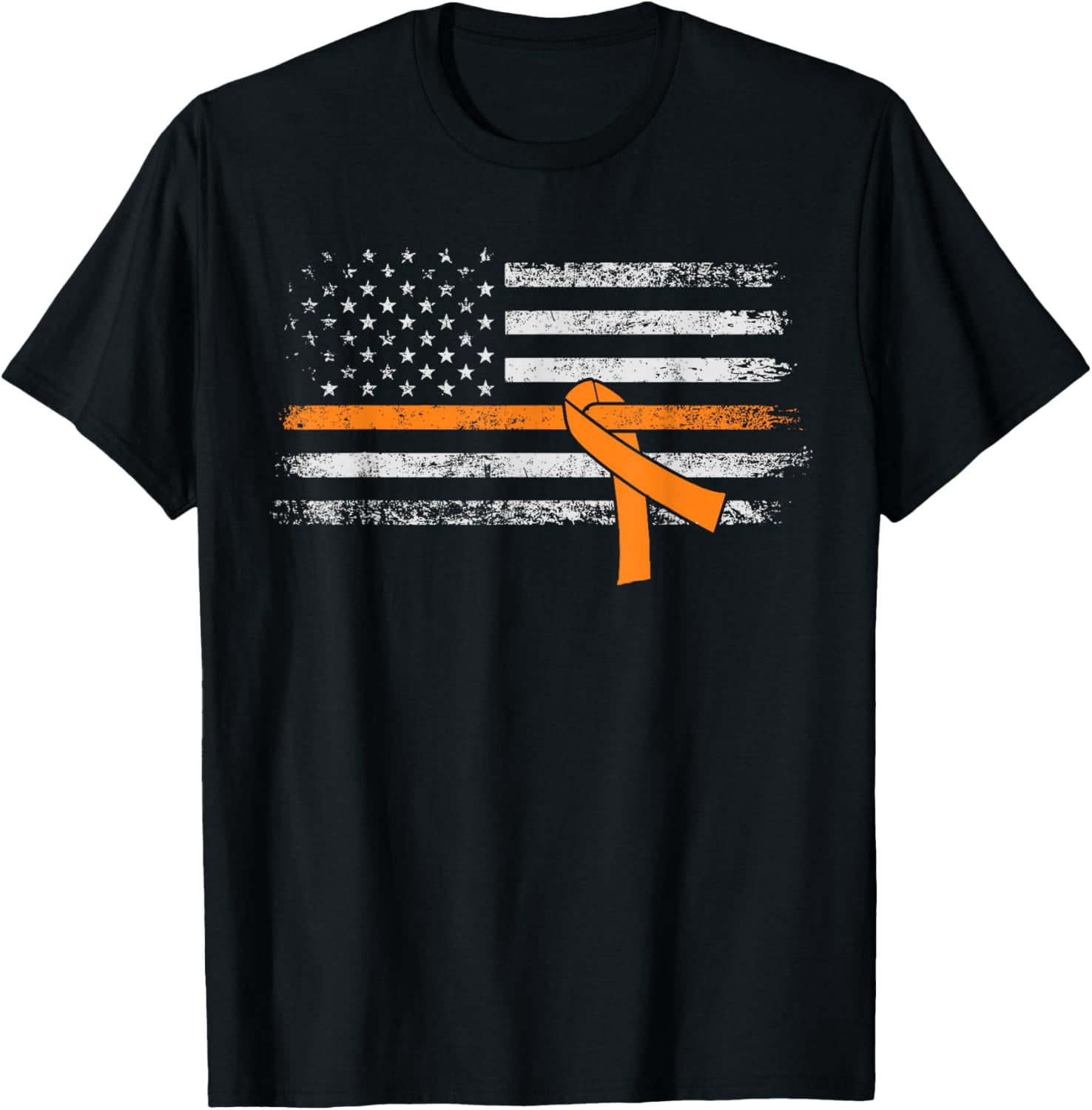 Leukemia Awareness American Flag T-ShirtBrand clothing, men and women ...