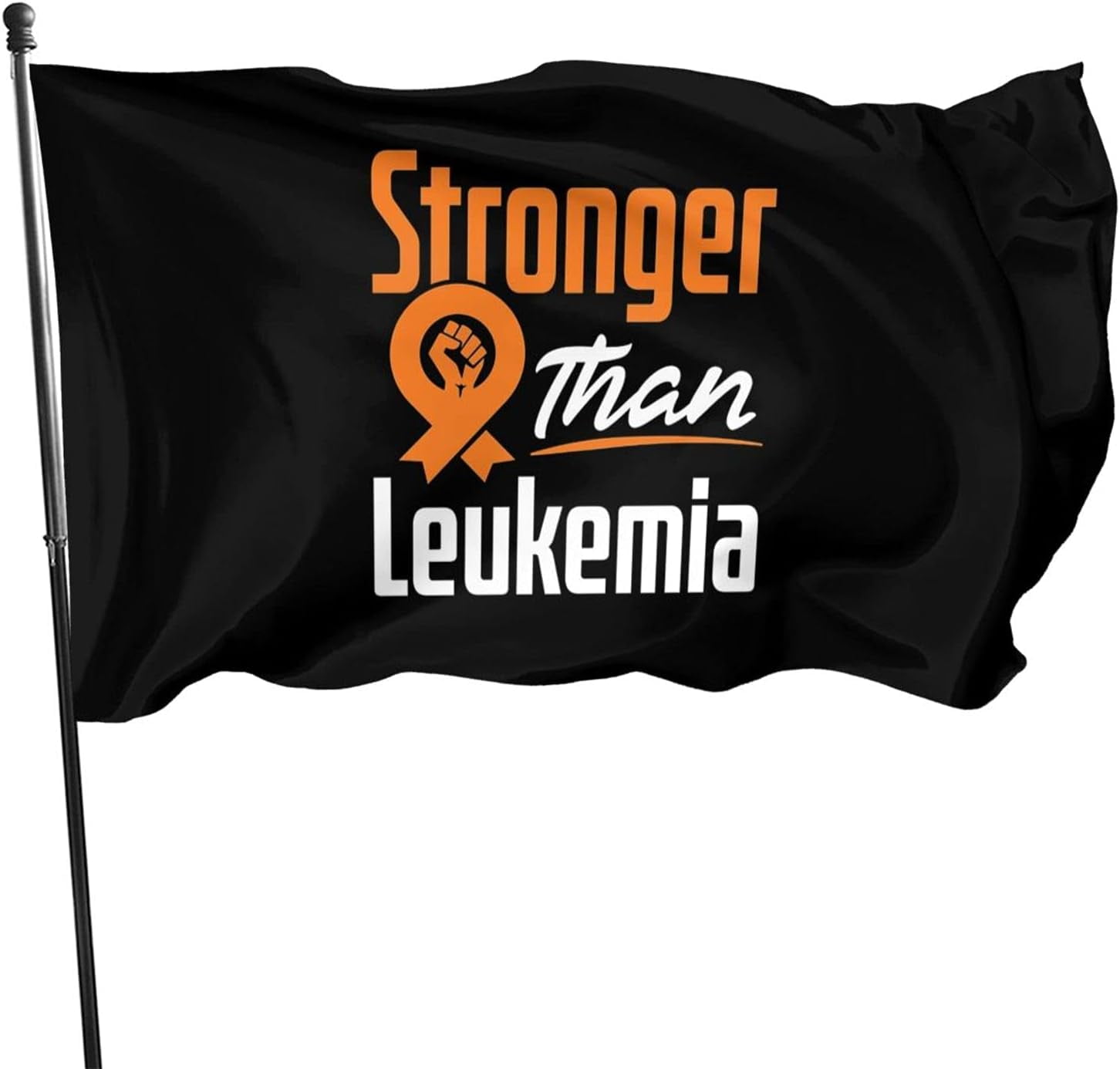 Leukemia Awareness Stronger than Leukemia Slogan 3x5 Ft Outdoor Banner ...