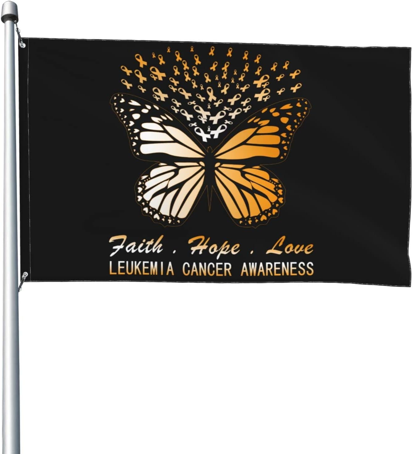 Leukemia Cancer Awareness Flags 4x6 Ft Banner Patio Lawn & Garden ...