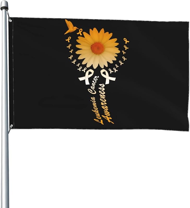 Leukemia Cancer Awareness Flags 4x6 Ft Banner Patio Lawn & Garden ...