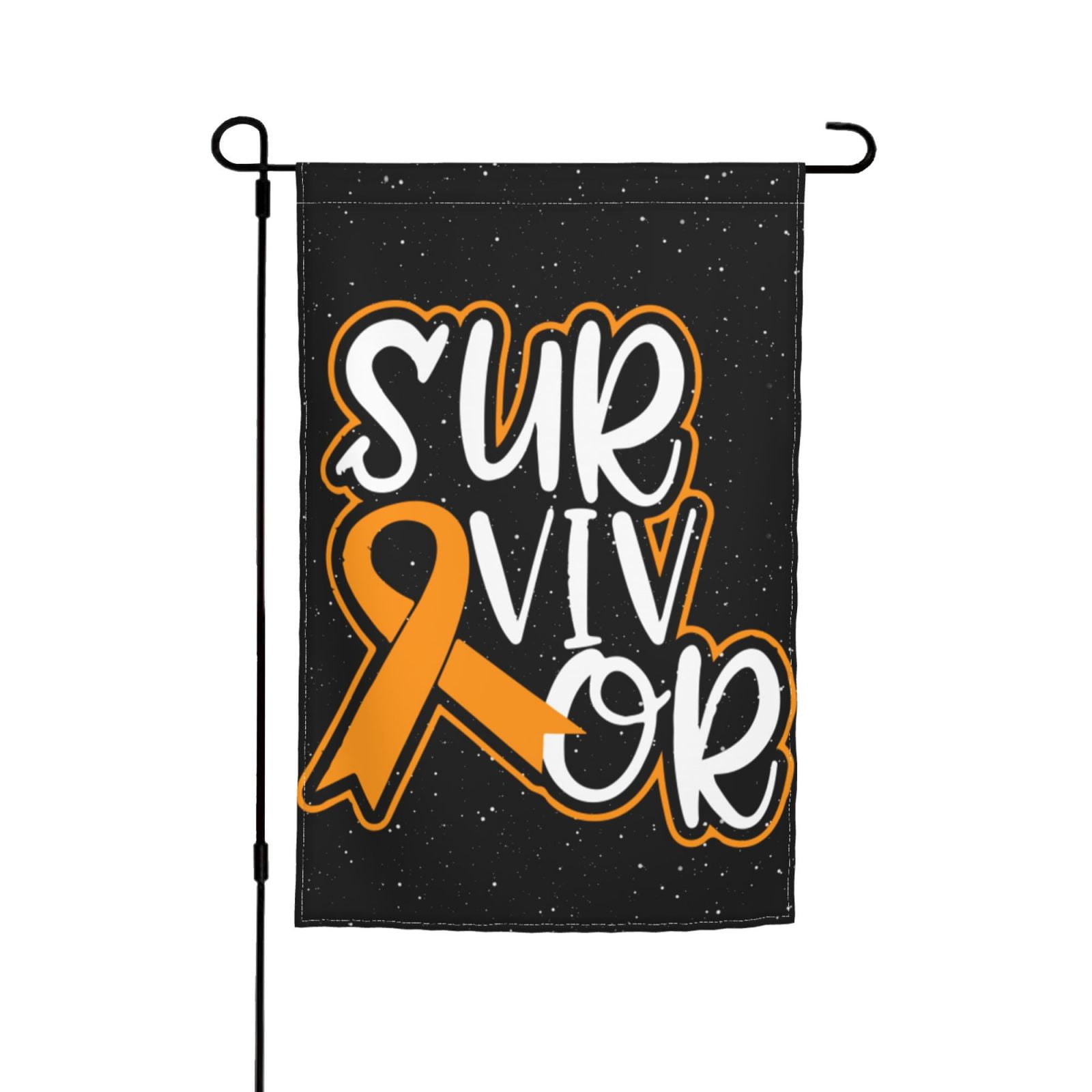 Leukemia Survivor Garden Flag 12x18 Inch, Double Sided Outside Sign ...