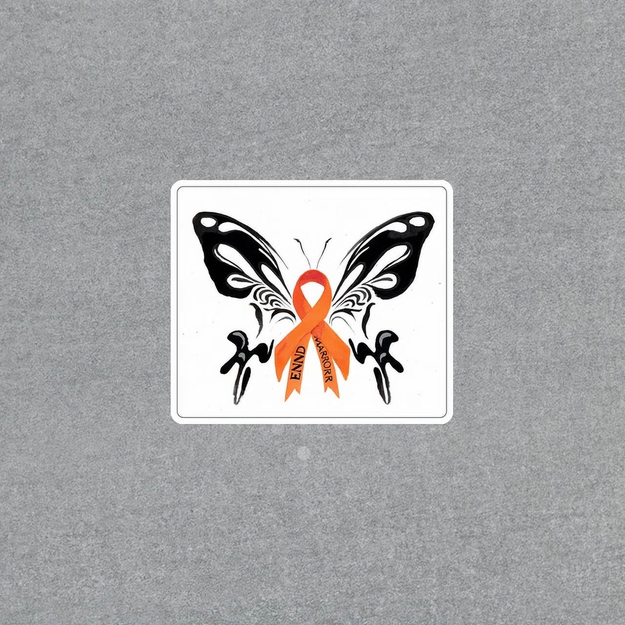 Leukemia Warrior Butterfly Ribbon Sticker Hope Strength Support Car ...