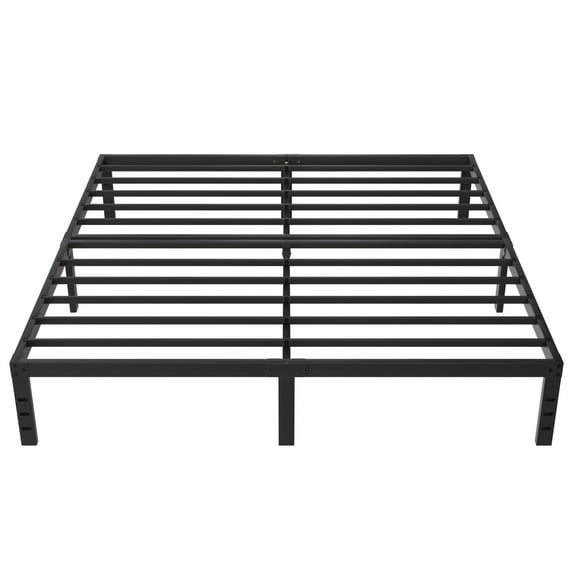 Leumius 14" King Bed Frame,Heavy Duty Metal Platform Bed with Storage ...