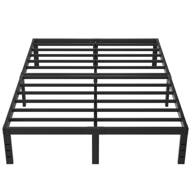 Queen Platform Bed Frame with Ample Storage Space, Sturdy Steel Slat ...