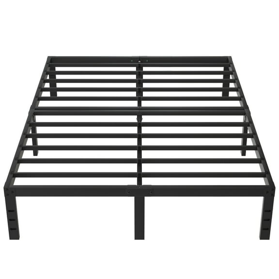NEW JETO Metal Bed Frame,Queen Size Bed Frame with Storage Space,Heavy ...