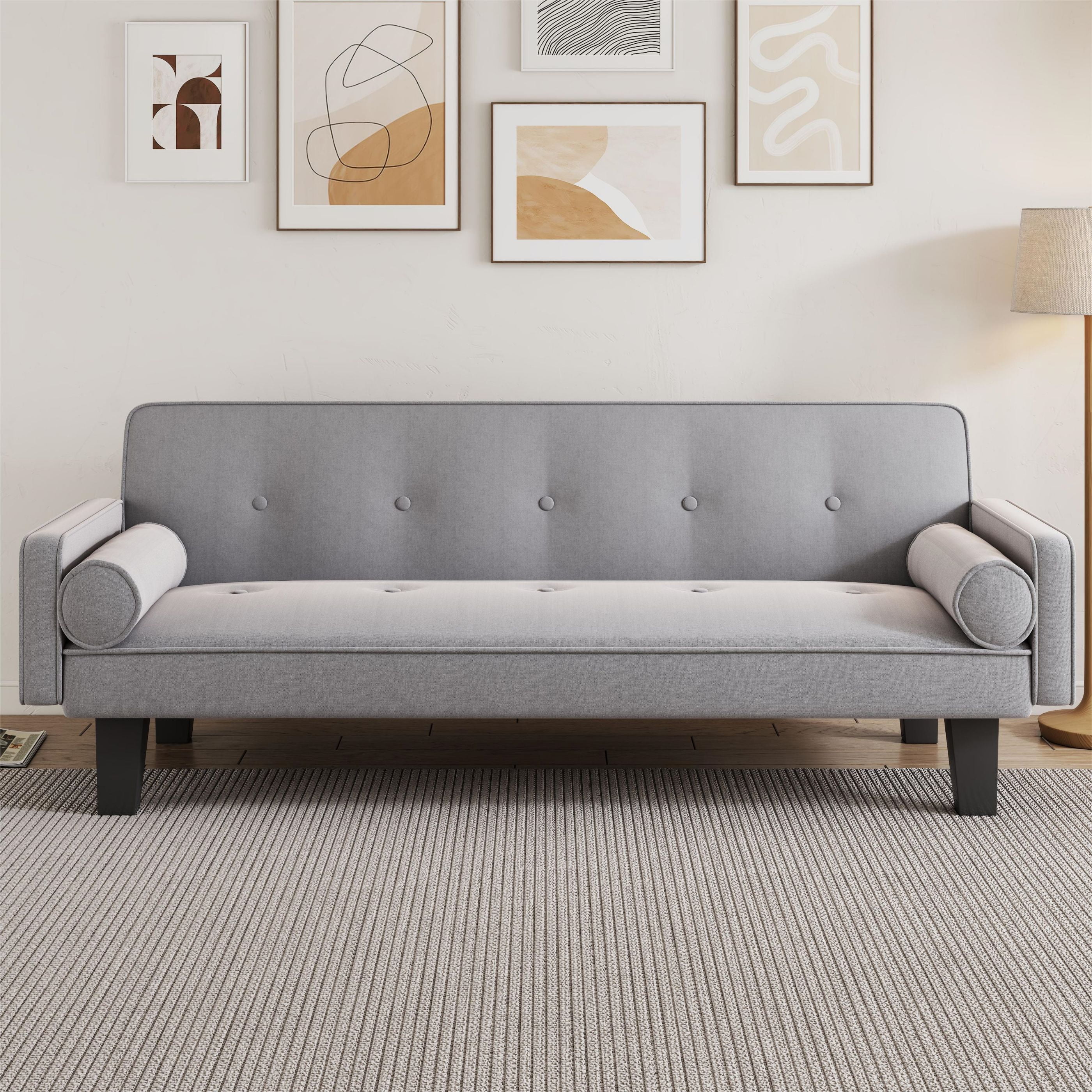 Leumius 72" Convertible Loveseat Sofa Bed Sleeper Daybed,Modern ...