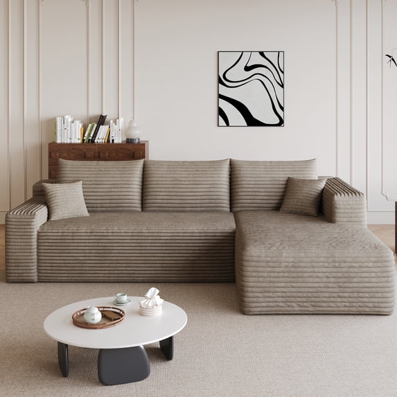 Leumius Modular Sectional Sofa,Oversized L-Shape Cloud Couch,Modern ...