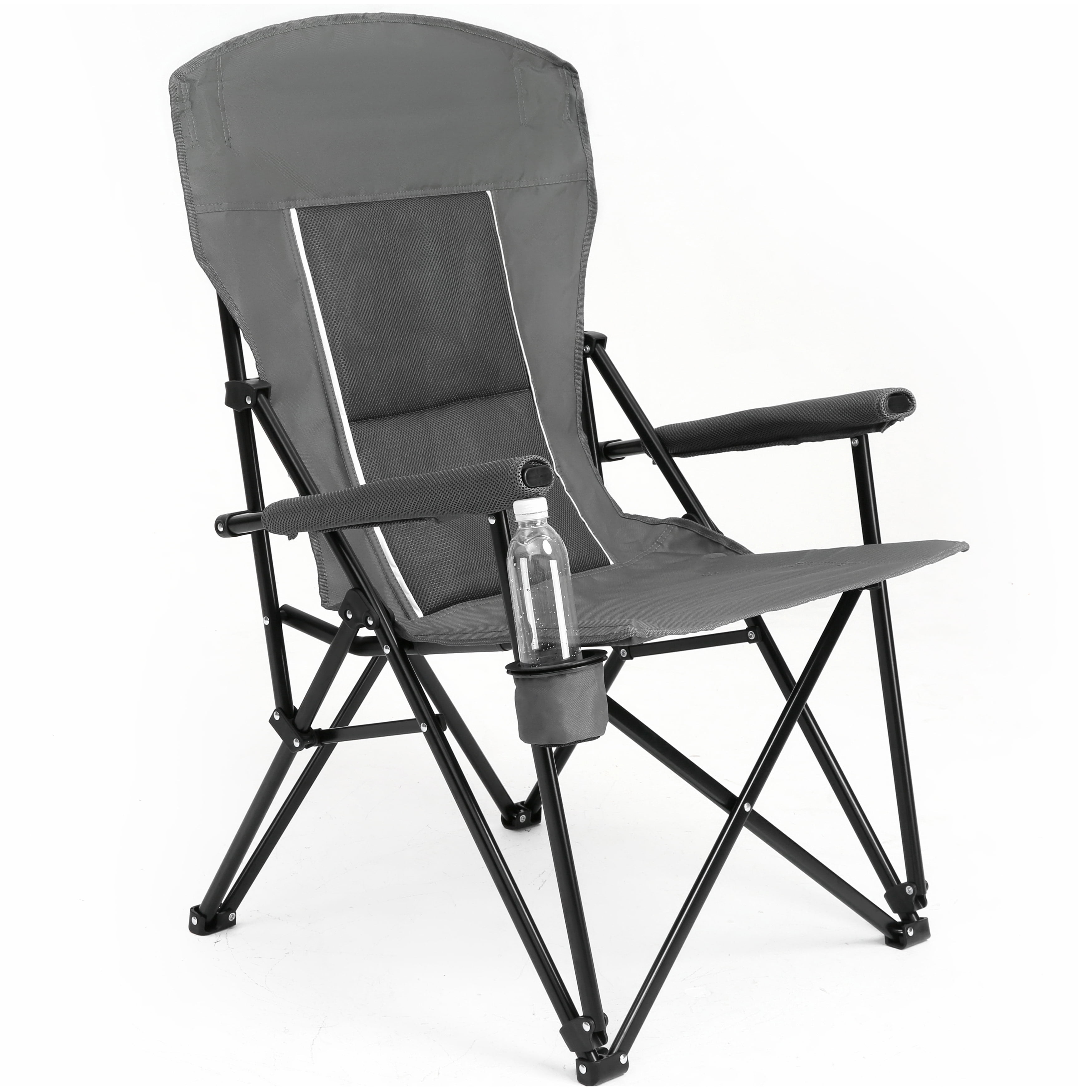 Leumius Oversized Camping Chair,Heavy Duty Portable Folding Chair with ...