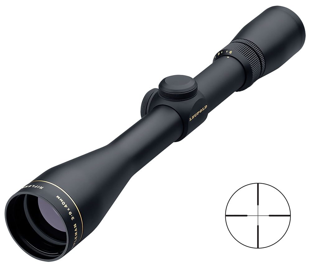 Leupold Rifleman 3-9x40 mm (1 In.) Wide Duplex Reticle Riflescope ...