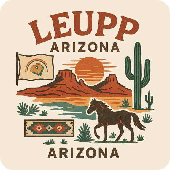 Leupp Arizona Keepsakes Souvenir Vinyl Sticker – Destination Travel ...