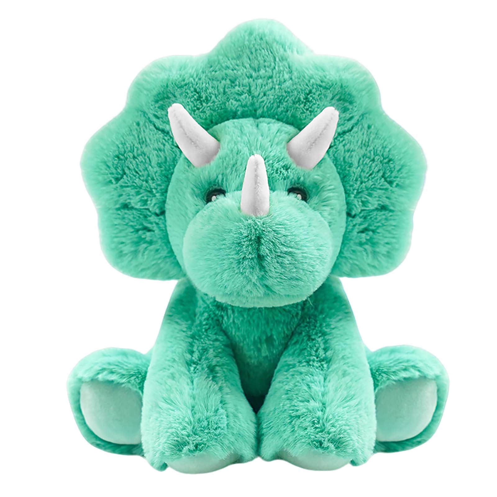 Leutsin Adorable Plush Animal Doll - Floppy Triceratops Soft Stuffed ...