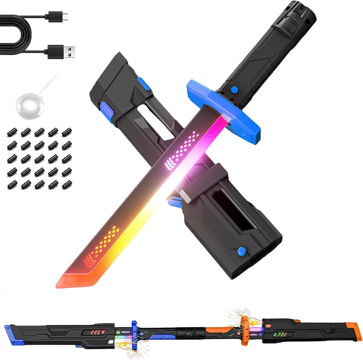 Leutsin Sparkblade Sword with Sparks - Spark Effect Sword with ...