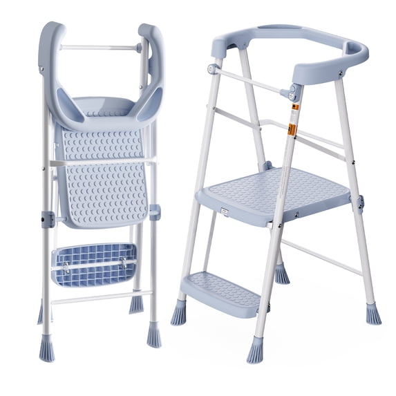 LevLad Toddler Kitchen Step Stool Helper for Kids, Foldable Learning ...