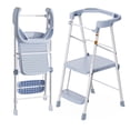 LevLad Toddler Kitchen Step Stool Helper for Kids, Foldable Learning ...