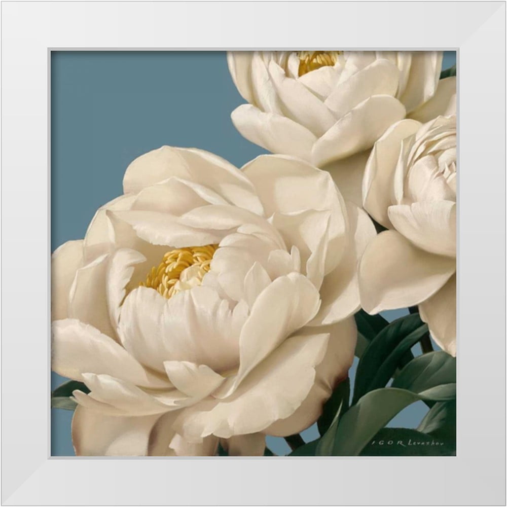 Levashov, Igor 15x15 White Modern Wood Framed Museum Art Print Titled - Dolce Peonia - Walmart.com