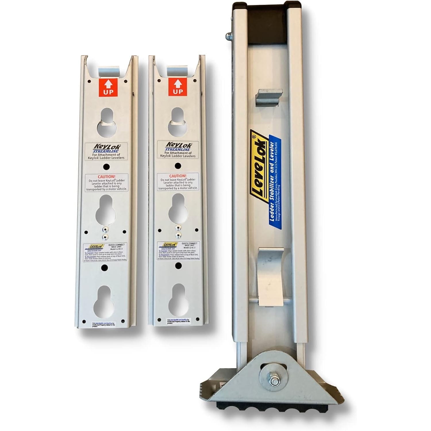 LeveLok Streamline, Quick Connect Ladder Leveler Kit (Fiberglass ...