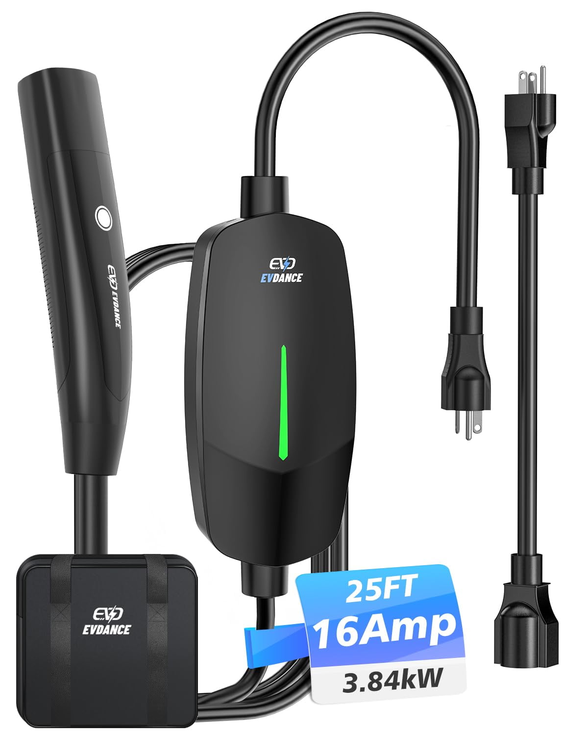 Level 1 Charger for Tesla - 16A 110V-240V Mobile Charger Connector for ...