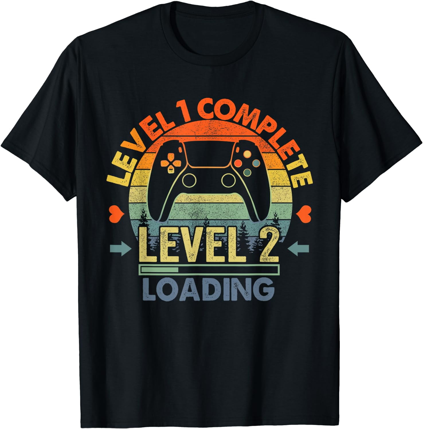 Level 1 Complete 1 Anniversary Gift 1st Wedding Anniversary T-Shirt ...
