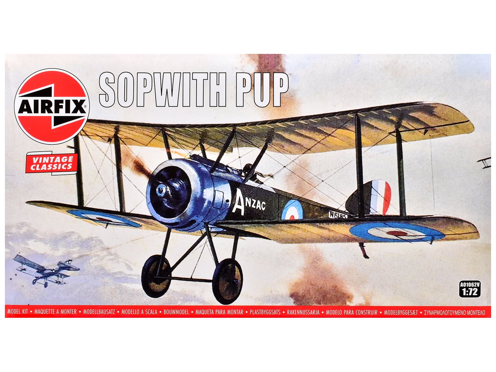 Level 1 Model Kit Sopwith Pup Fighter Aircraft 1/72 Plastic Model Kit ...