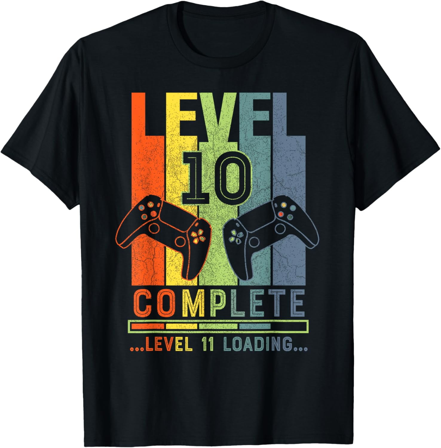 Level 10 Complete Gamer Gift 10 Years Wedding Anniversary T-Shirt ...