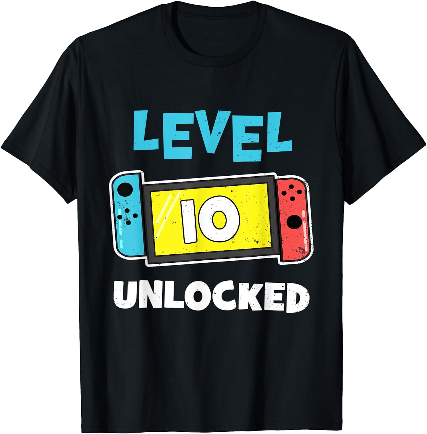 Level 10 unlocked Gamer 10th Birthday Gift Video Game lovers T-Shirt ...