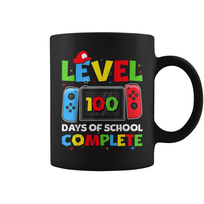 Level 100 Days Of School Complete Video Game 100Th Day Boys Coffee Mug ...