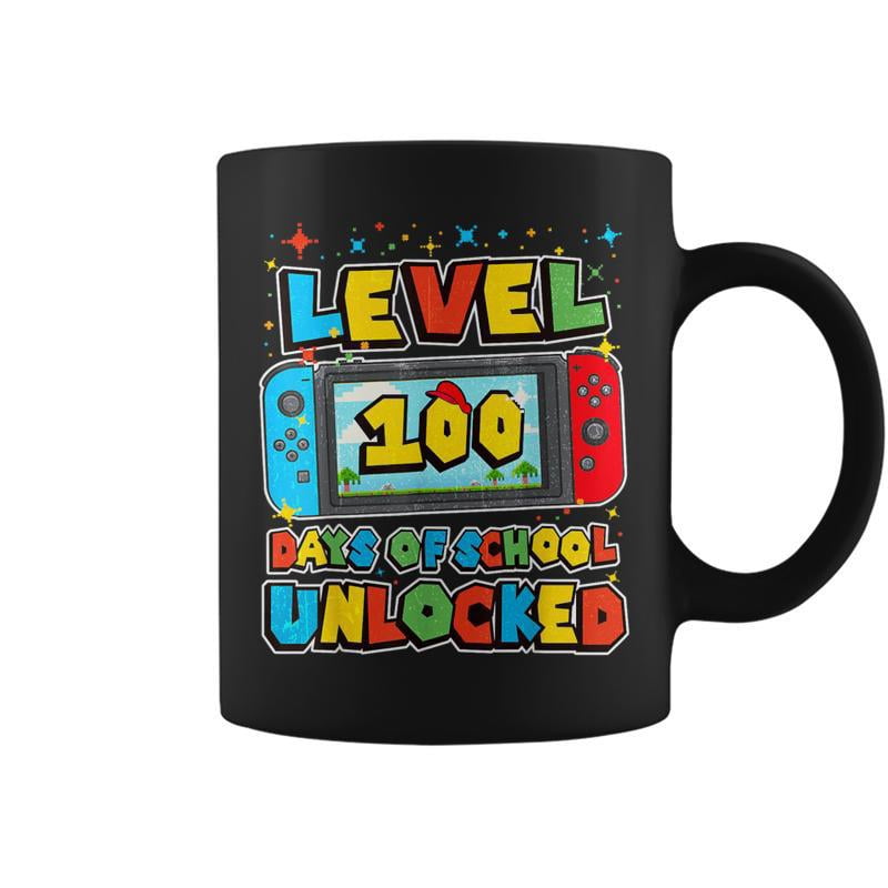 Level 100 Days Of School Unlocked Boys Gamer Video Games Coffee Mugs ...