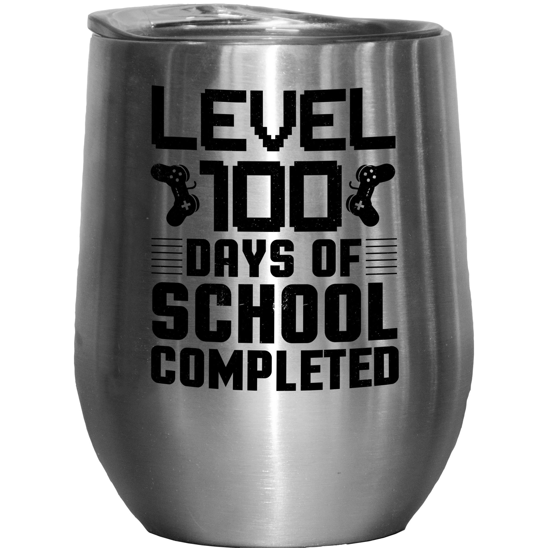 Level 100 Days of School Completed, Gamer Graduation Themed, Stainless ...