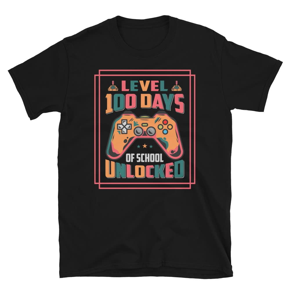 Level 100 Days of School Unlocked Siege Gaming Tee - Walmart.com