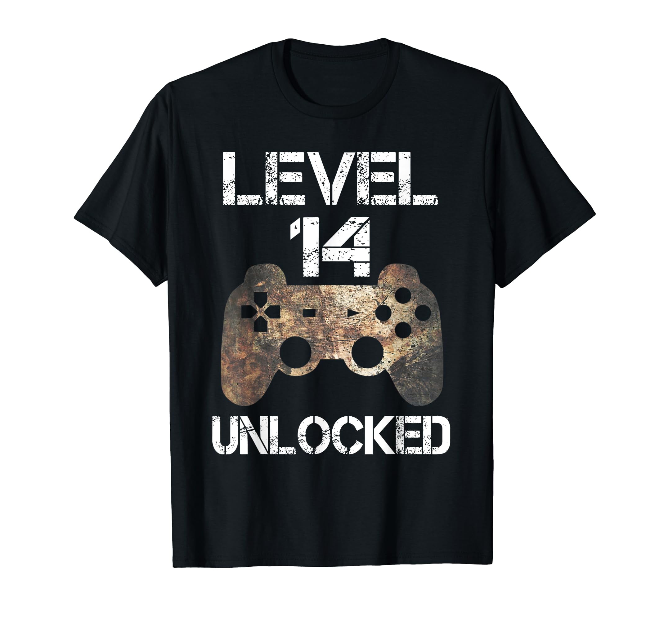 Level 14 Unlocked Boys 14th Birthday 14 Year Old Gamer T-Shirt ...