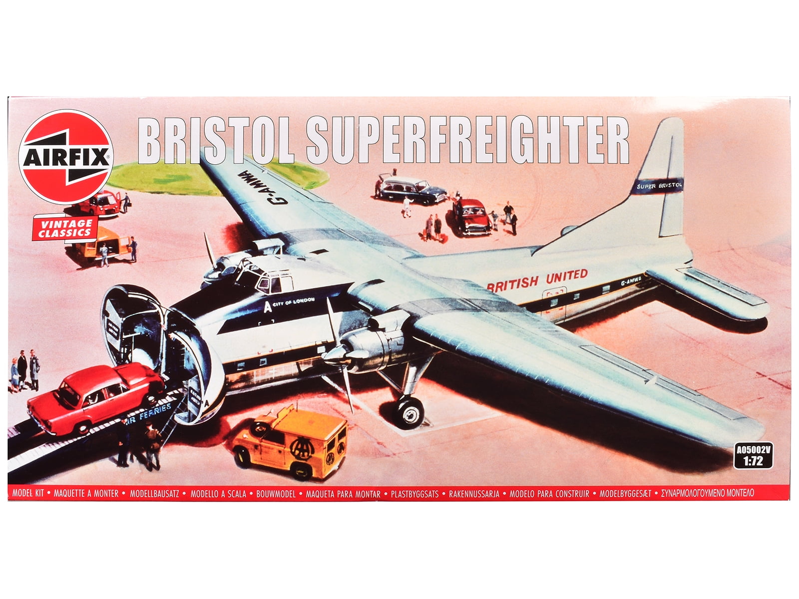 Level 2 Bristol Superfreighter Freighter Aircraft "British United Air ...