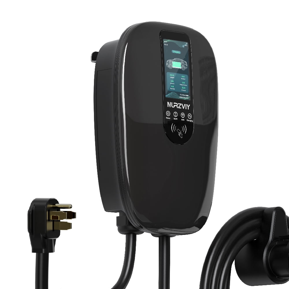 Level 2 EV Charger for Home NURZVIY 40 Amp Plug-in Electric Vehicle ...
