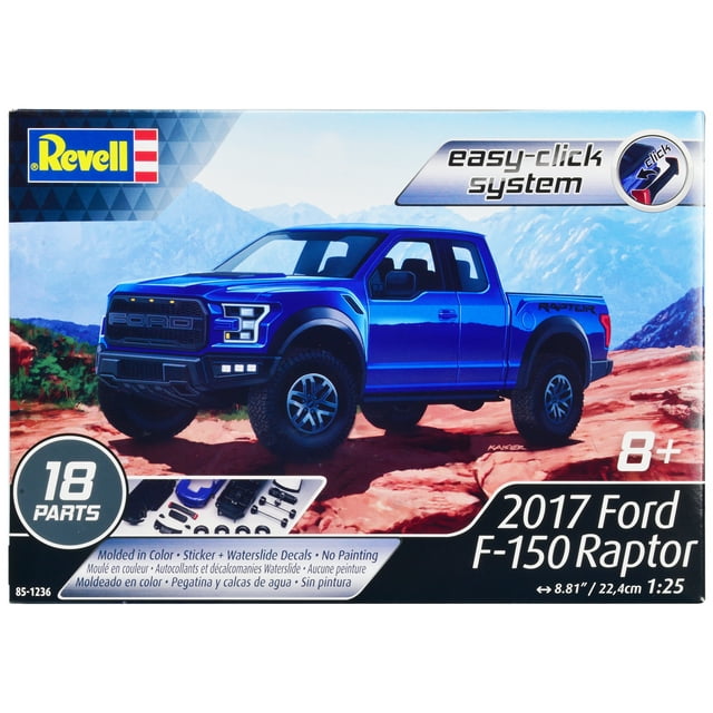 Level 2 Easy-Click Model Kit 2017 Ford F-150 Raptor Pickup Truck 1/25 ...