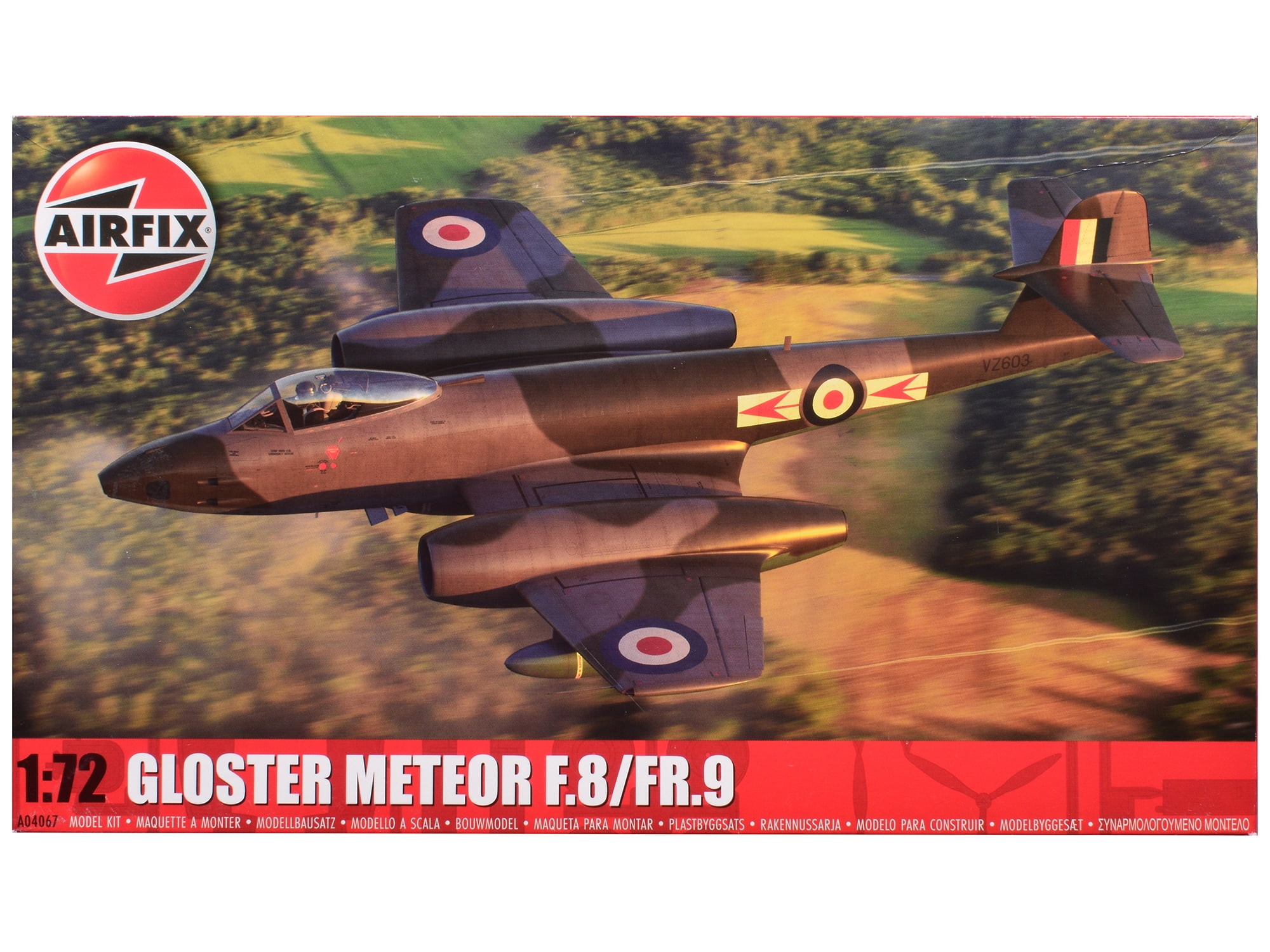Level 2 Model Kit Gloster Meteor F.8/FR.9 Aircraft with 2 Scheme ...