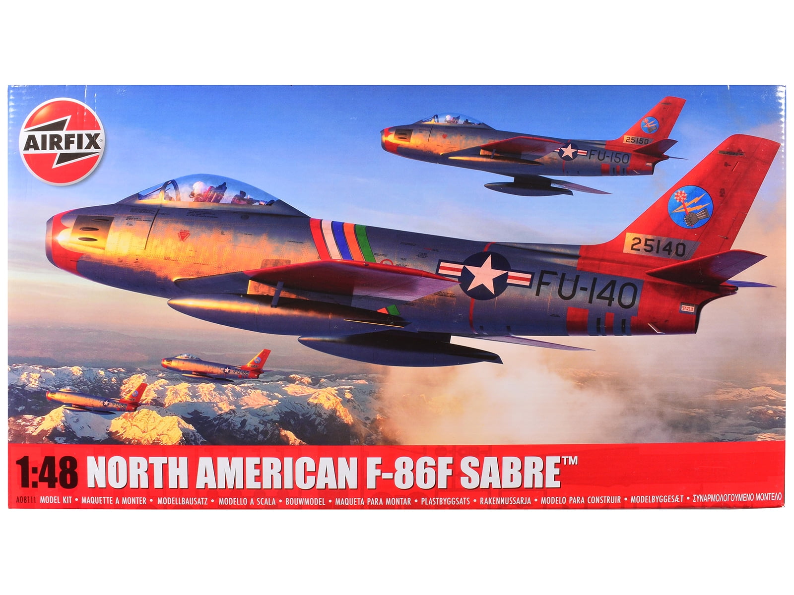 Level 2 Model Kit North American F-86F Sabre Aircraft with 2 Scheme ...