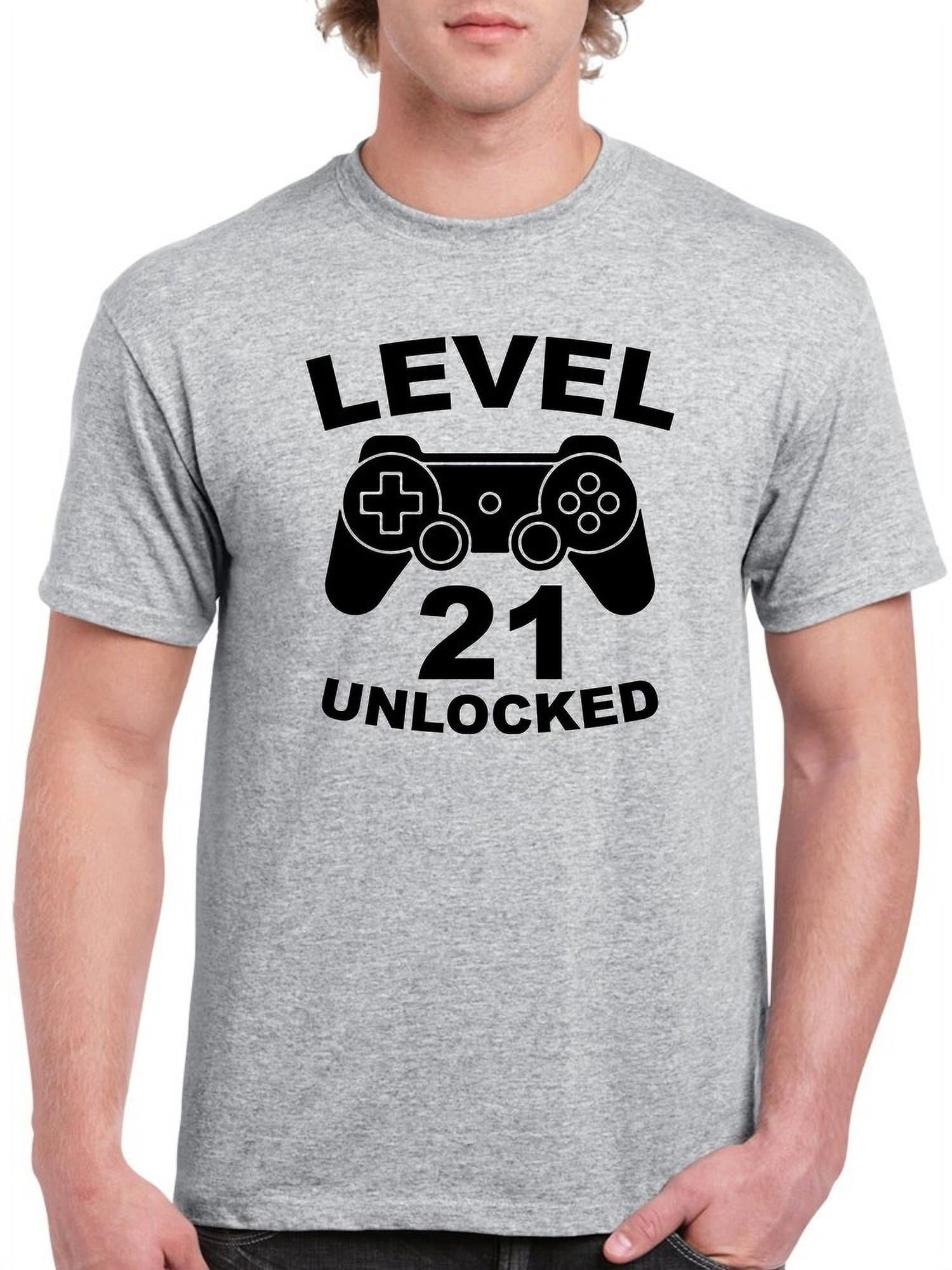 Level 21 Unlocked Men T-Shirt, Male Medium - Walmart.com
