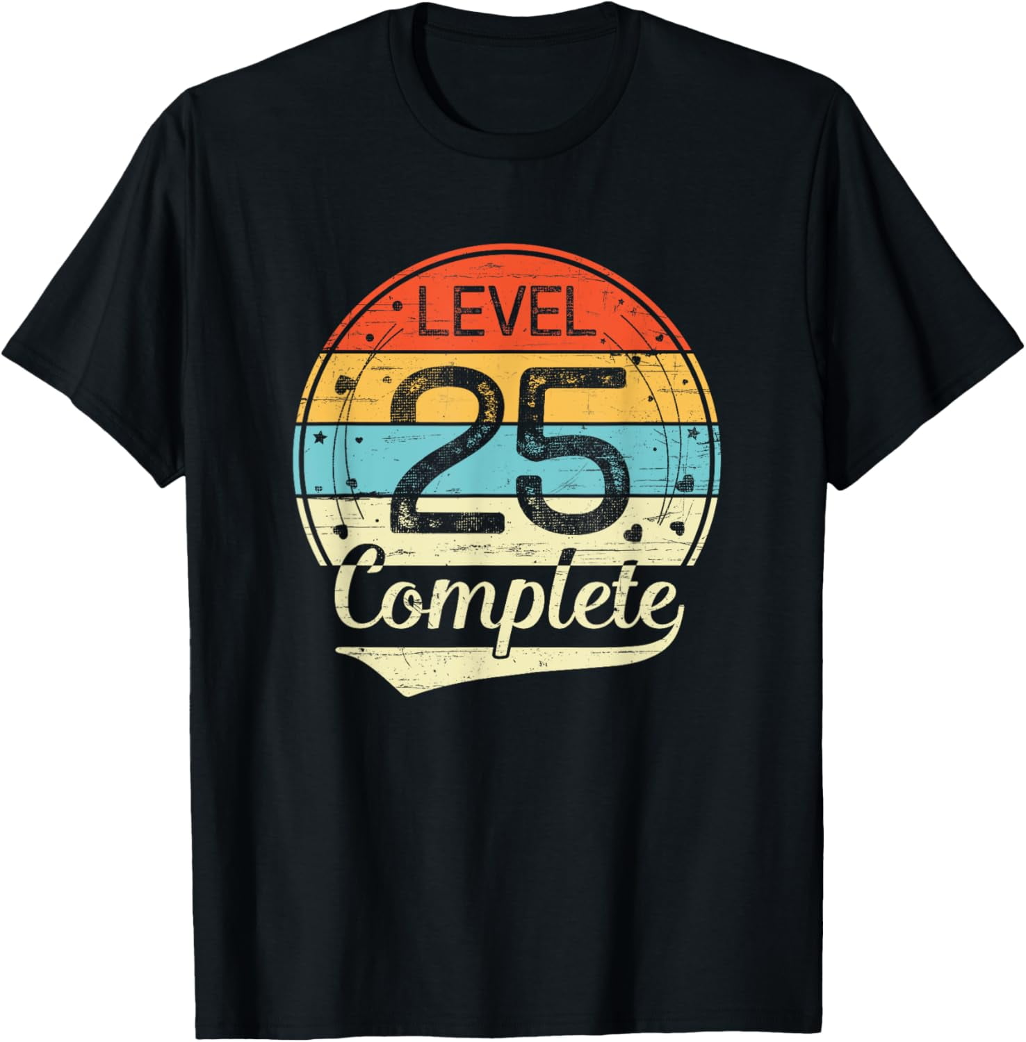 Level 25 Complete Retro 25th Wedding Anniversary T-Shirt - Walmart.com