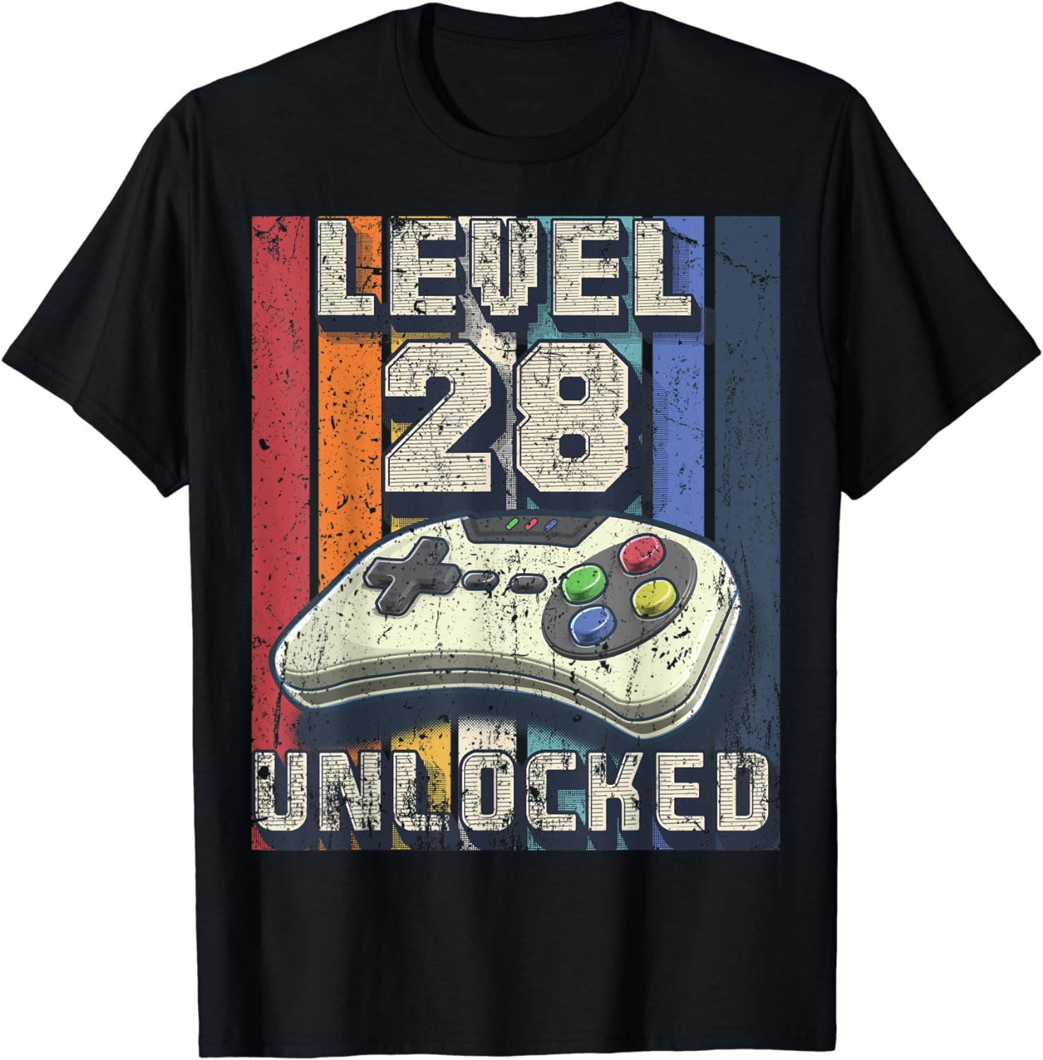 Level 28 Unlocked Video Game 28th Birthday Gamer Boys T-Shirt - Walmart.com