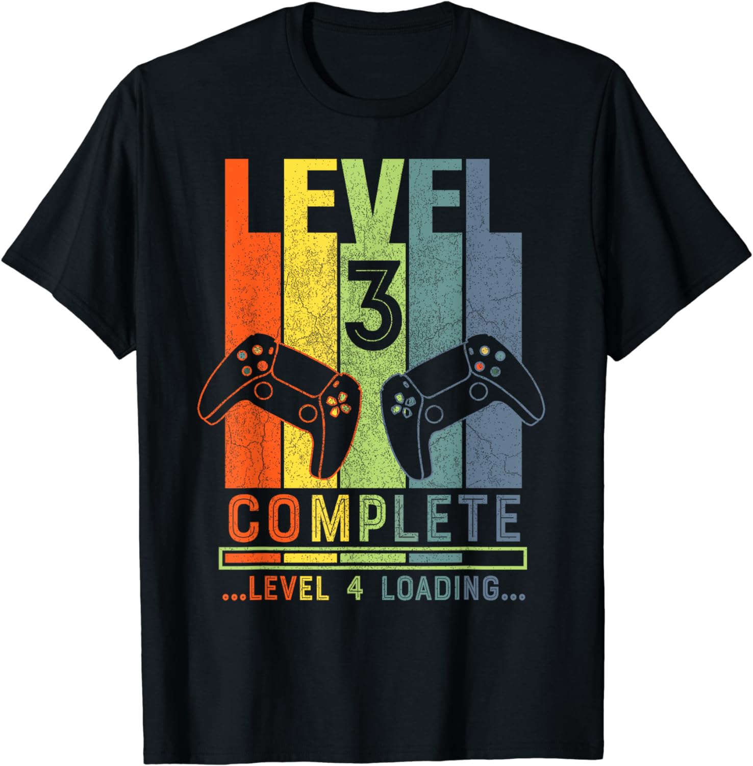Level 3 Complete Gamer Gift 3 Years Wedding Anniversary T-Shirt ...