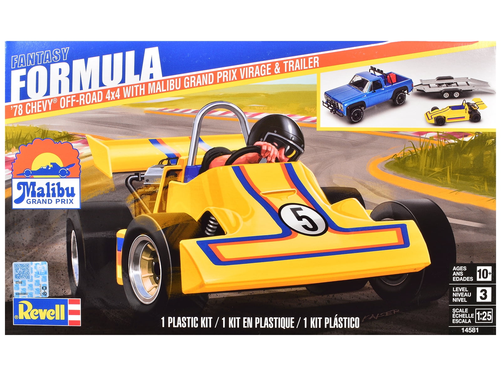 Level 3 Model Kit 1978 Chevrolet Off-Road 4x4 Truck and "Malibu Grand ...
