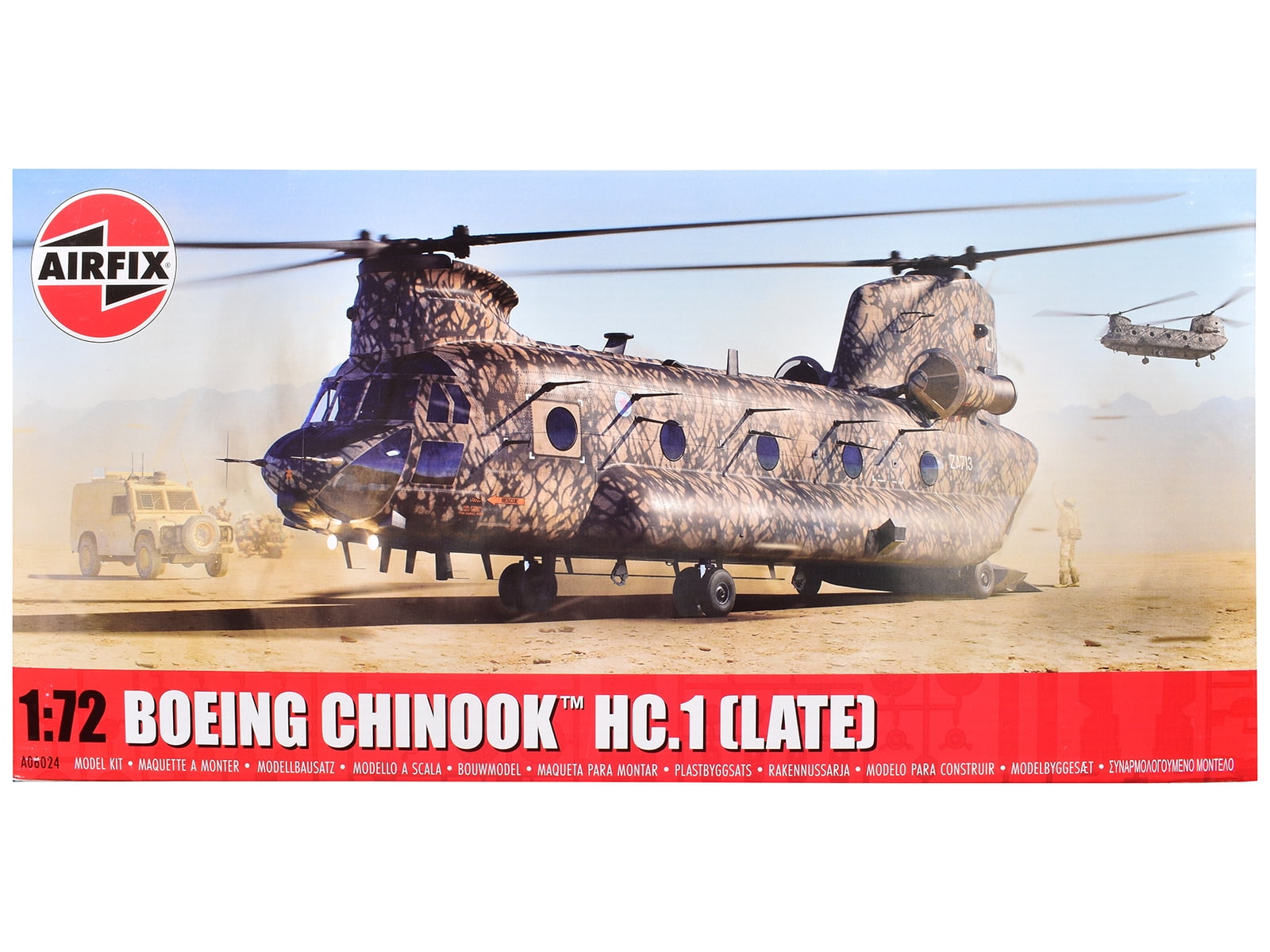 Level 3 Model Kit Boeing Chinook HC.1 (Late Production) Helicopter with ...