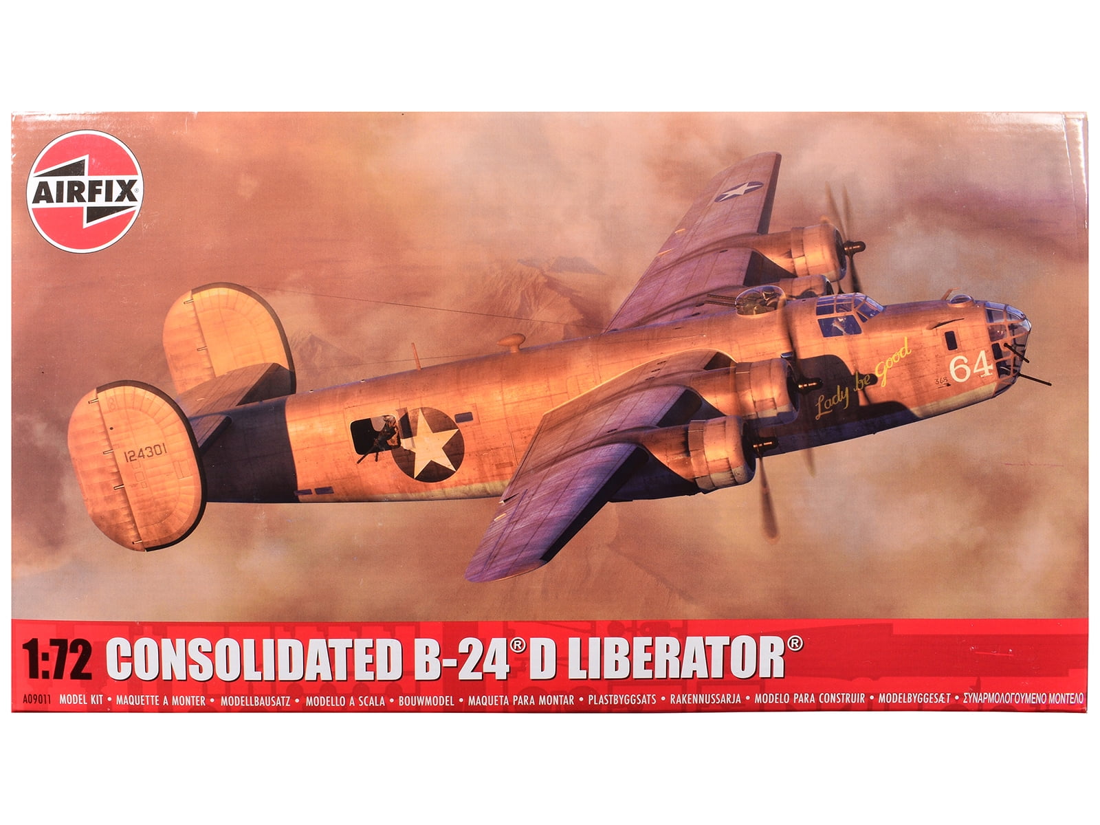 Level 3 Model Kit Consolidated B-24D Liberator Bomber Aircraft with 2 ...
