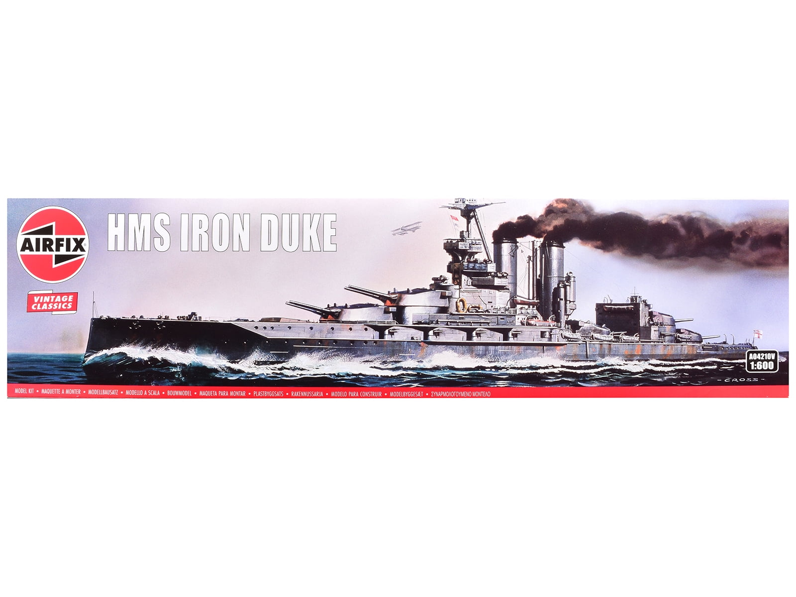 Level 3 Model Kit HMS Iron Duke Frigate "Vintage Classics" Series 1/600 ...