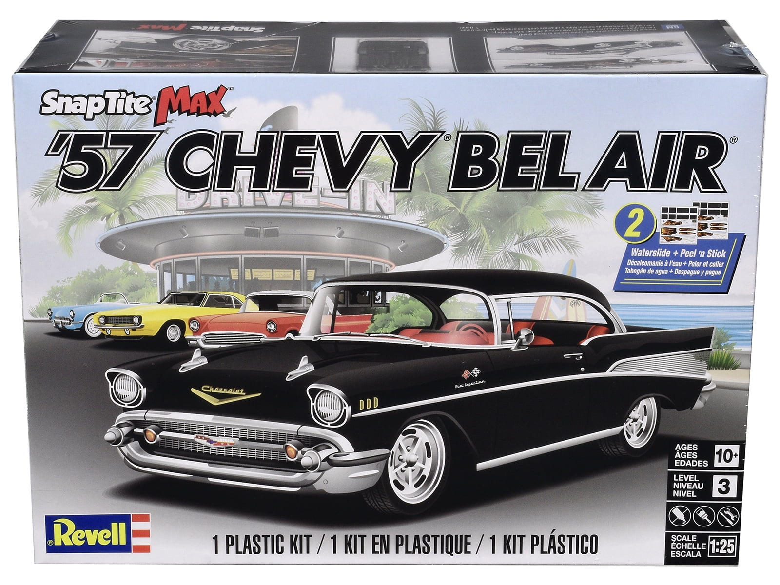 Level 3 Snap Tite Max Model Kit 1957 Chevrolet Bel Air 1/25 Scale Model ...