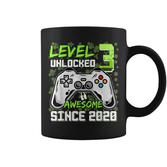 Level 3 Unlocked Awesome Since 2020 3Rd Birthday Gaming V2 C - Walmart.com