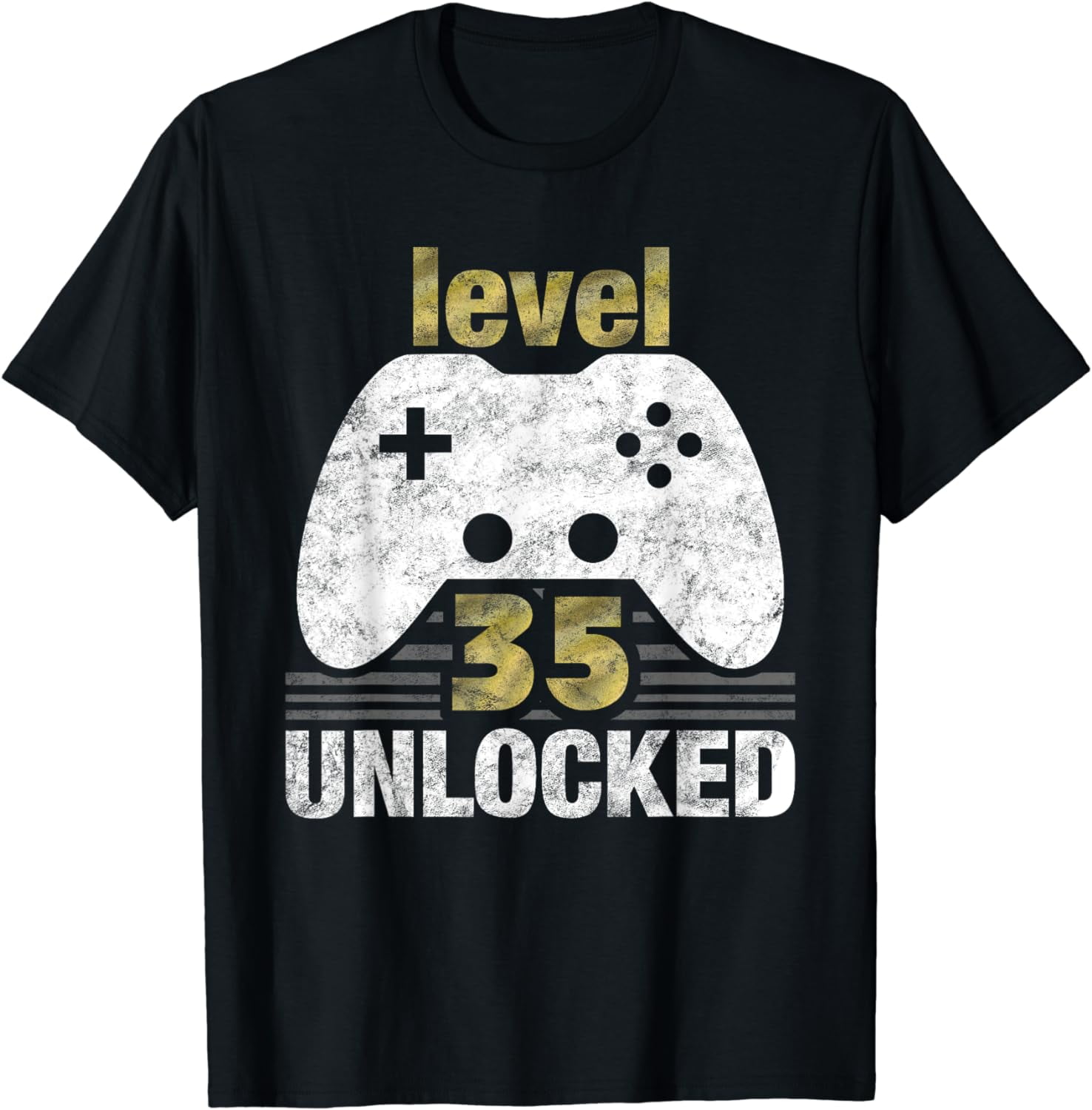 Level 35 Unlocked 35th Birthday 35 Year Old Gift for Gamers T-Shirt ...